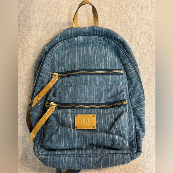 FRYE AND CO. | Bags | Frye Denim Leather Accent Backpack | Poshmark